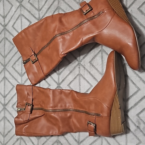 Rampage | Shoes | Rampage Cognac Boots | Poshmark